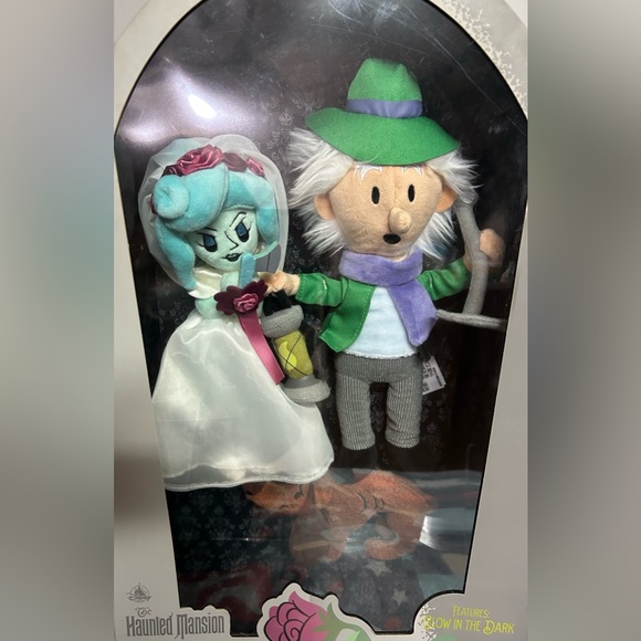Disney | Other | Disney Parks Haunted Mansion Plush Set Caretaker Bride ...